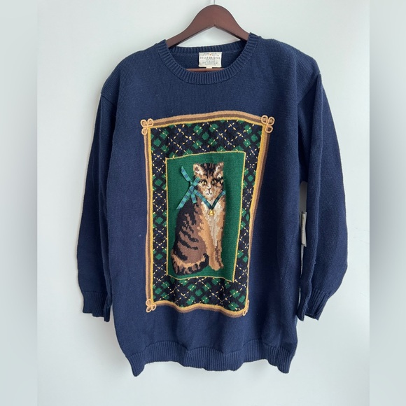 Susan Bristol | Sweaters | New Vintage Susan Bristol Crewneck Cat ...